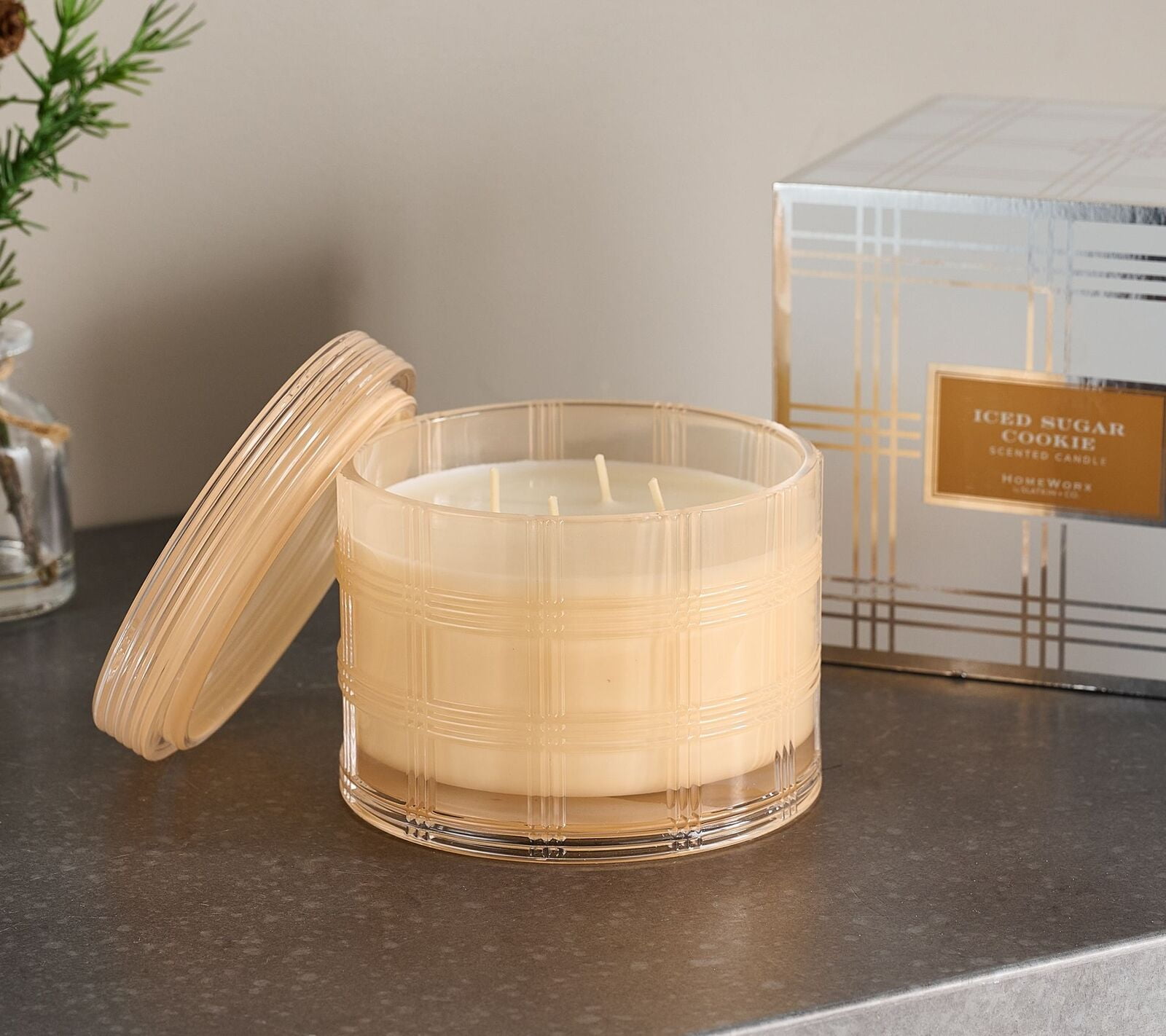 HomeWorx by Slatkin & Co. 18oz Candle Iced Sugar Cookie - Walmart.com