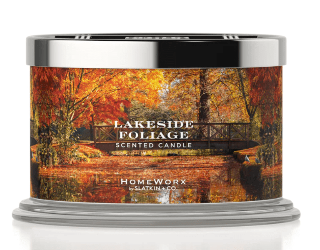 HomeWorx by Slatkin & Co Lakeside Foliage 4 Wick 18 oz Candle - Walmart.com