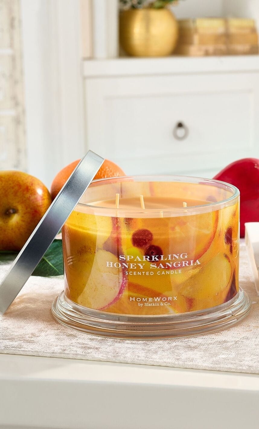 HomeWorx by Slatkin & Co. Sparkling Honey Sangria 18oz Candle - Walmart.com