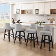 GDF Studio Oneida Furniture: Rustic Fabric Upholstered Wood & Cane ...