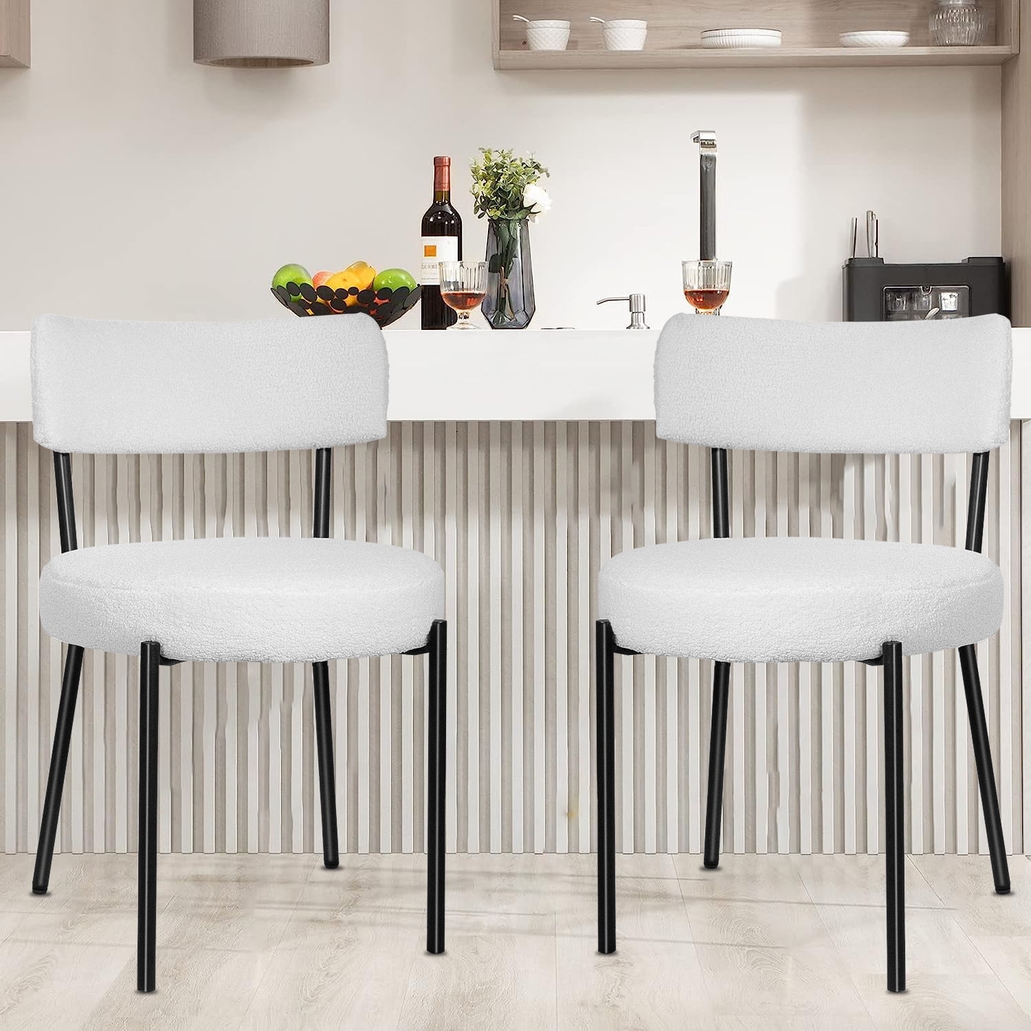 Customer reviews for HomeZeer Dining Chair Set of 2, Modern Boucle ...