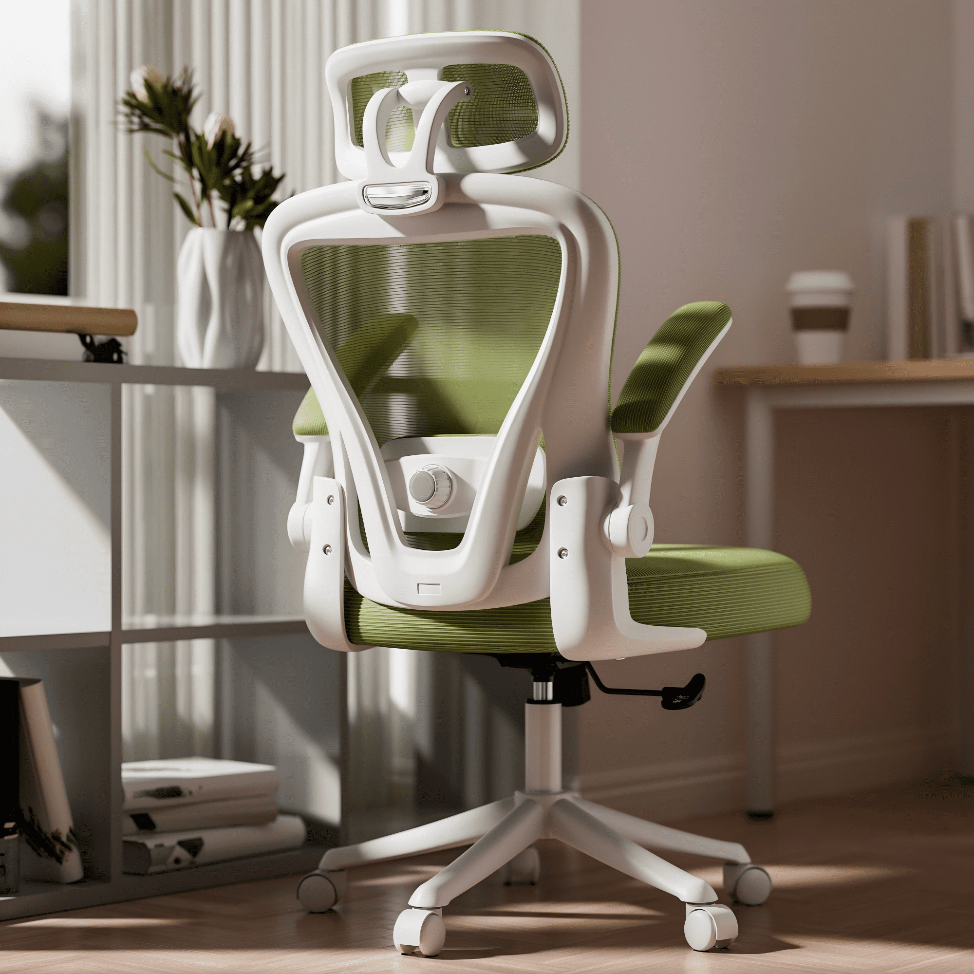 Homezeer Ergonomic Mesh Office Chair, High Back, Lumbar Support ...