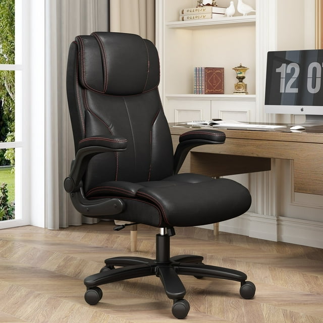 HomeZeer High Back Executive Office Chair, Wide Seat, Adjustable ...
