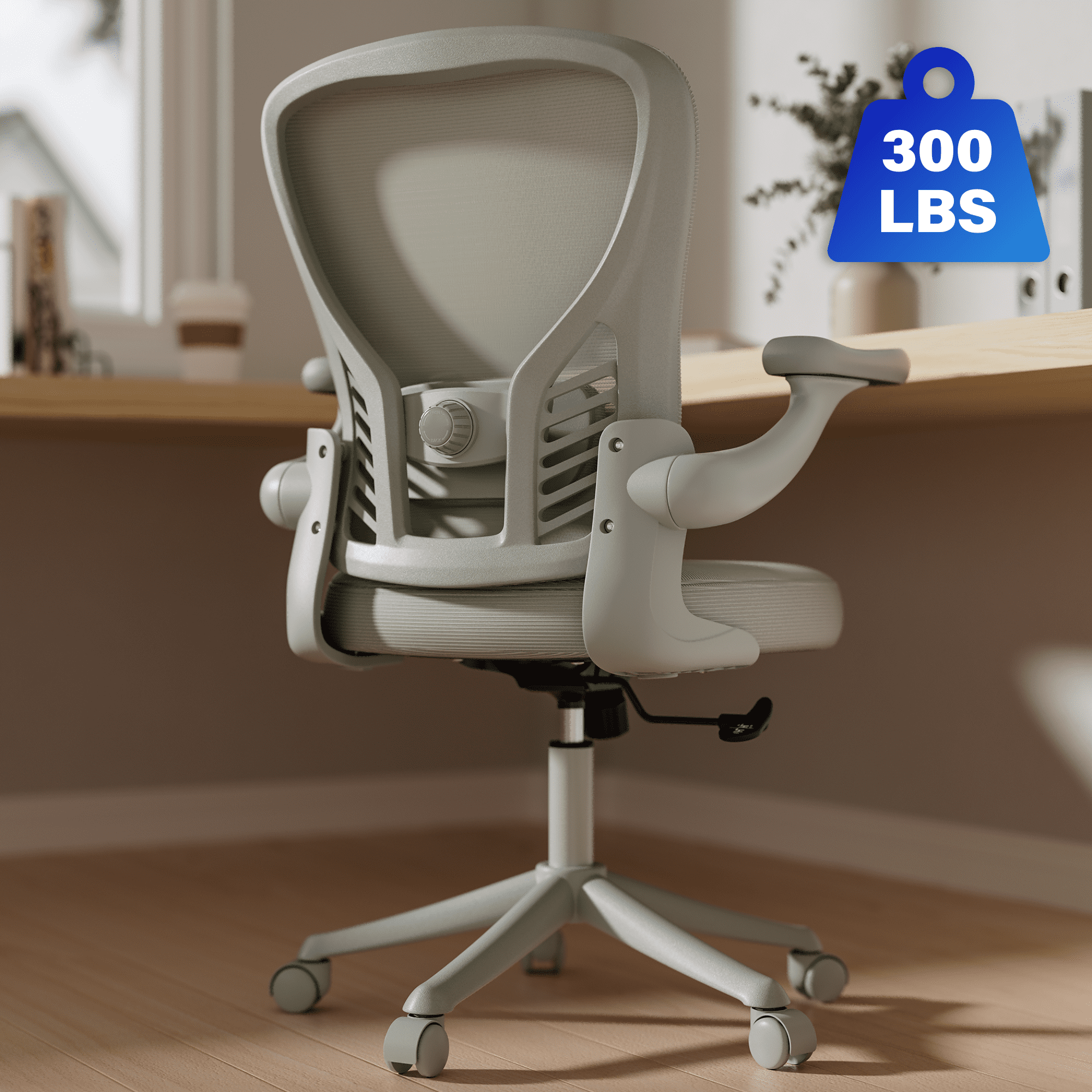 HomeZeer Mid Back Office Desk Chair, Swivel Computer Desk Chair with ...