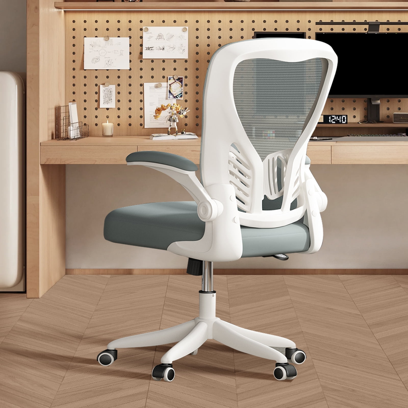 HomeZeer Mid Back Office Desk Chair, Swivel Computer Desk Chair with ...