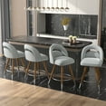 HomeZeer Swivel Counter Height Bar Stools Set of 4, 24 Inch Modern ...