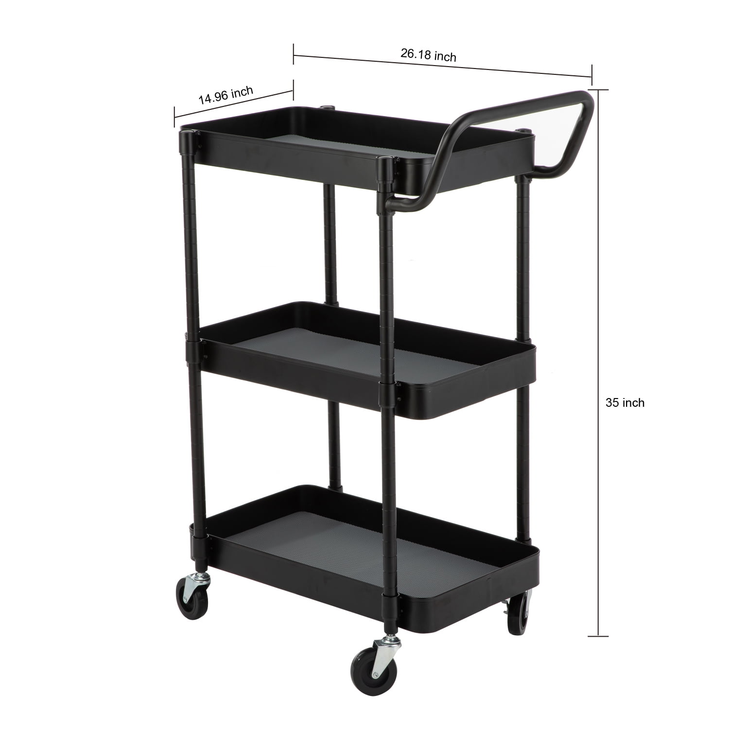 HomeZone 3 Tier Tool Utility Cart with EVA Mat, New Condition - Walmart.com