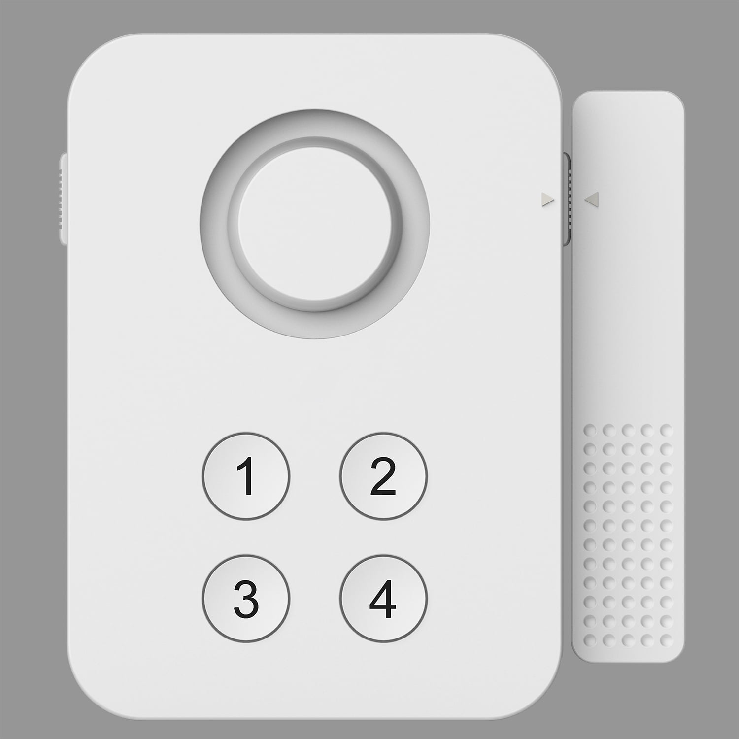 HomeZone Wi-Fi Smart Keypad Controlled Window or Door Alarm, White, 4 ...
