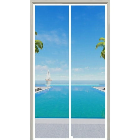 Homearda Magnetic Screen Door Fiberglass-New Upgraded -Durable Mesh ...