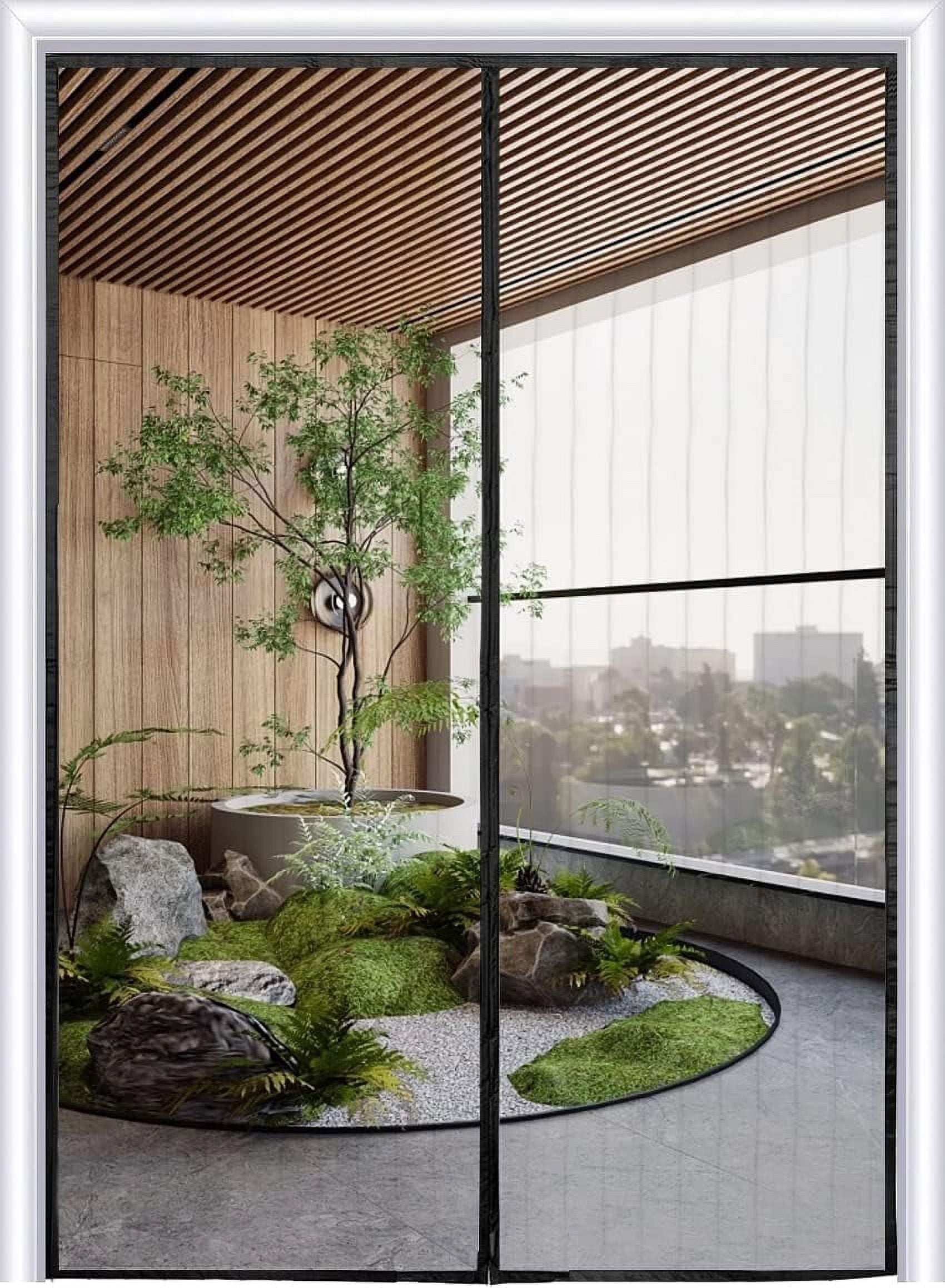 Homearda Magnetic Screen Door-New Upgraded -Durable Mesh Curtain with ...