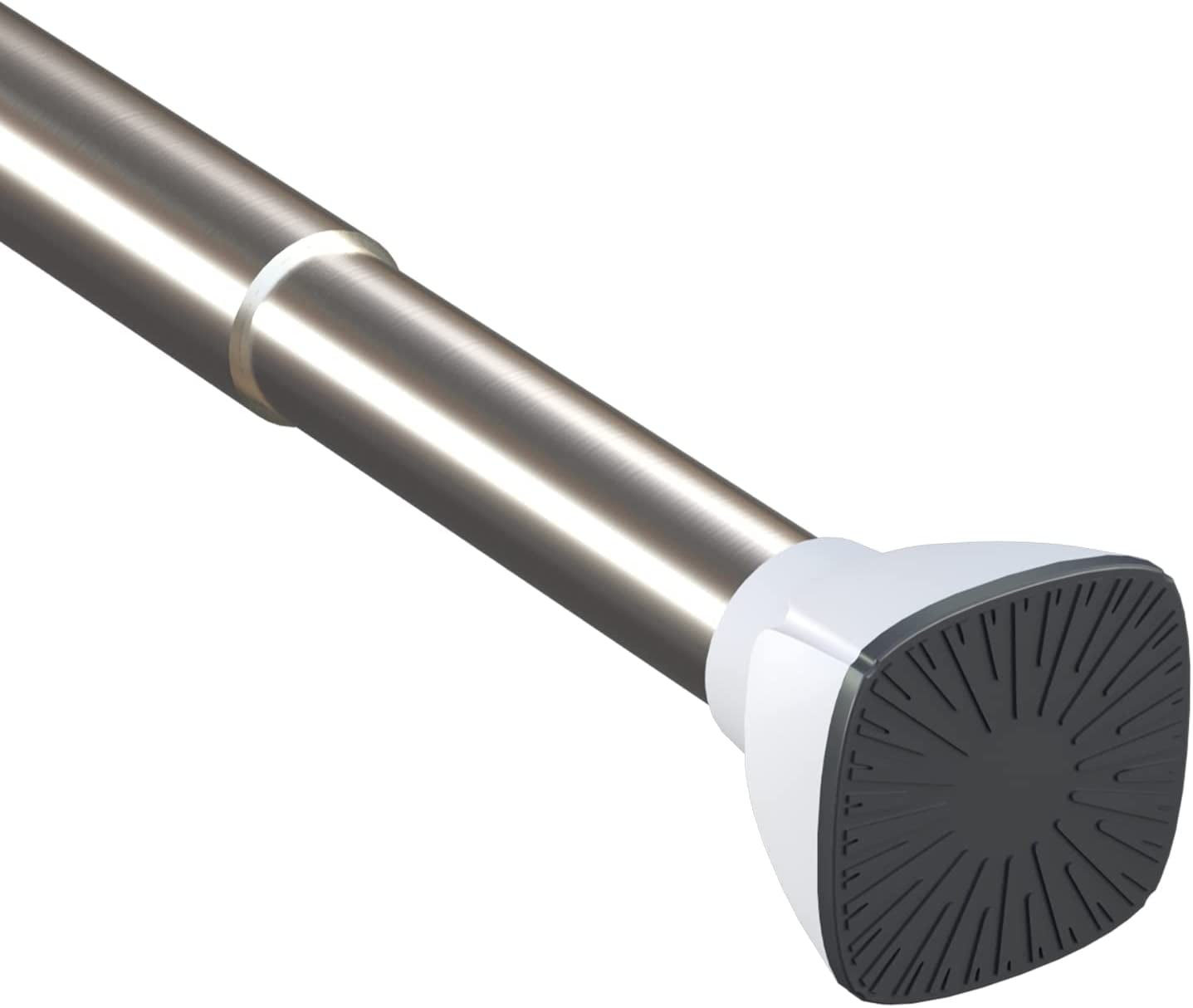 Homease Anti-Rust Shower Curtain Tension Rod, Adjustable 45-72 Inches ...