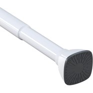 Home Details 42" to 74" Adjustable Straight Shower Curtain Tension Rod ...