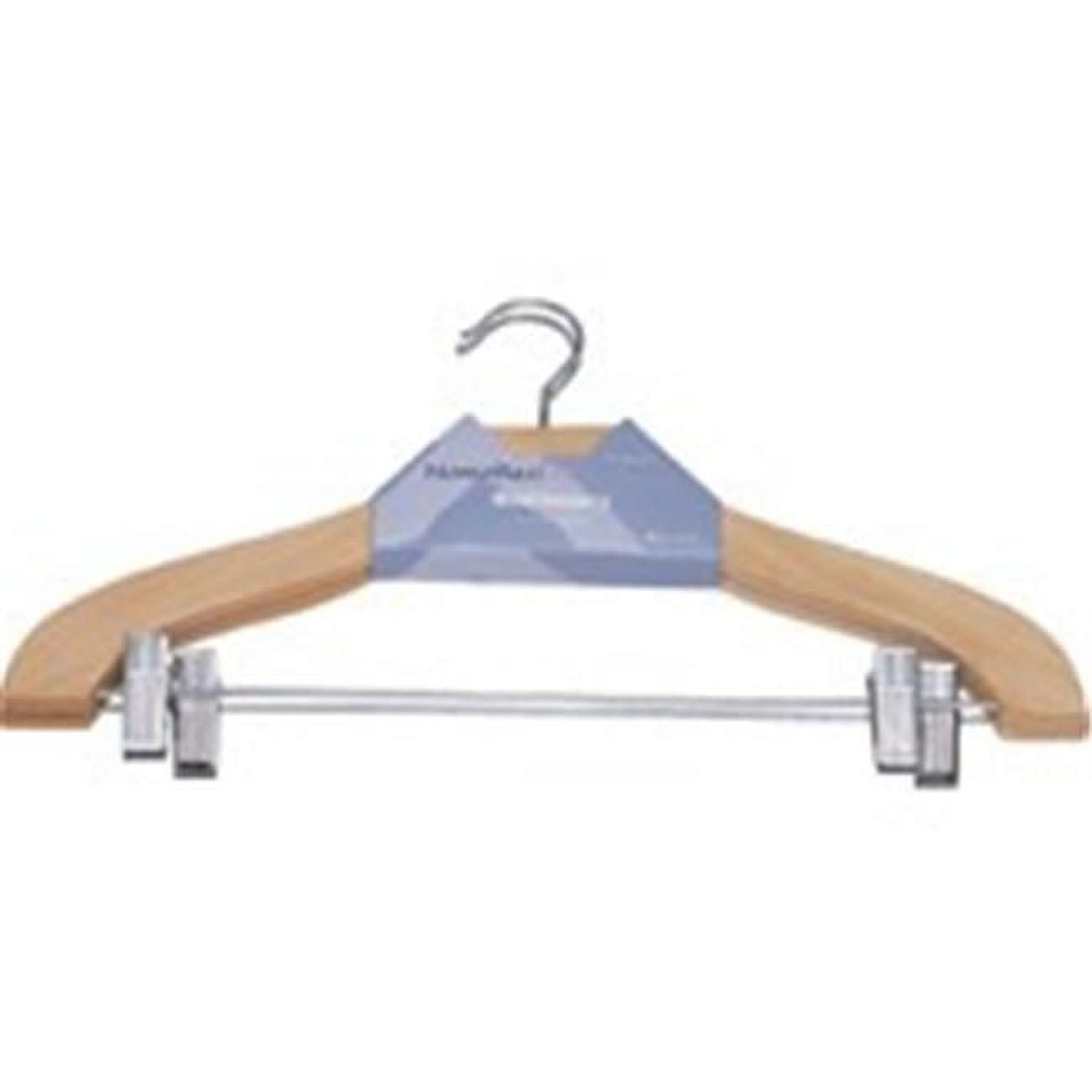 Homebasix HEA00043G-N 2 Piece Clothes Hanger, Natural - Walmart.com