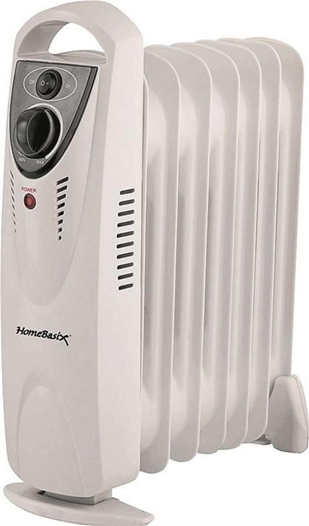 Homebasix Radiator 700W Electric 1 Speed Thermometer Space Heater ...