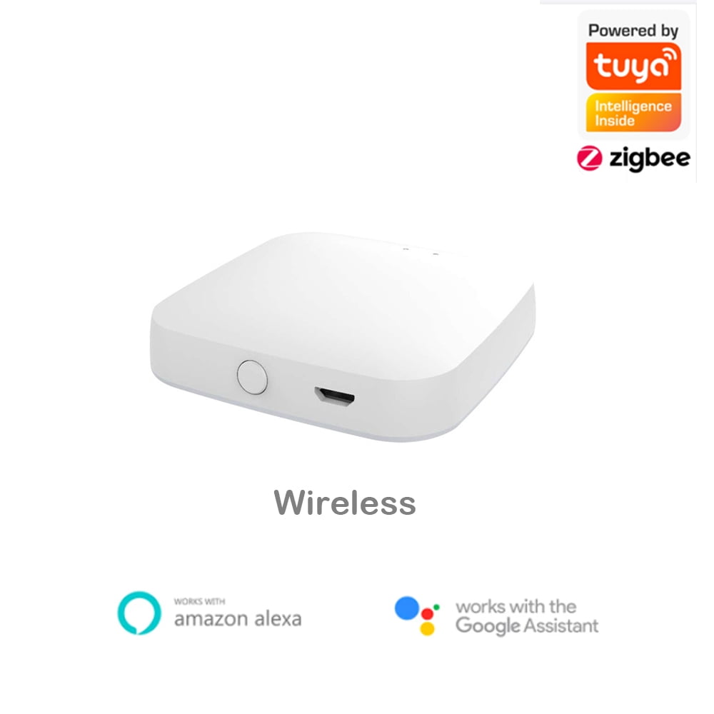 Homebata Tuya ZigBee Smart Gateway Wireless/Wired Hub For Smart Life App Voice Remote Control ...