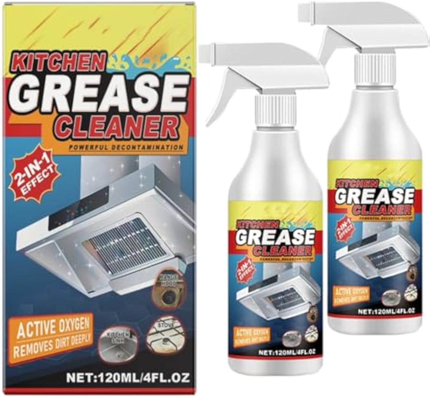 Homebbc Kitchen Cleaner, Powerful Kitchen Grease Cleaner, Kitchen Heavy ...