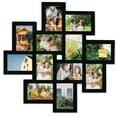 Homebeez 12 Slot Wood Collage Picture Frame, Multiple Photo Display ...