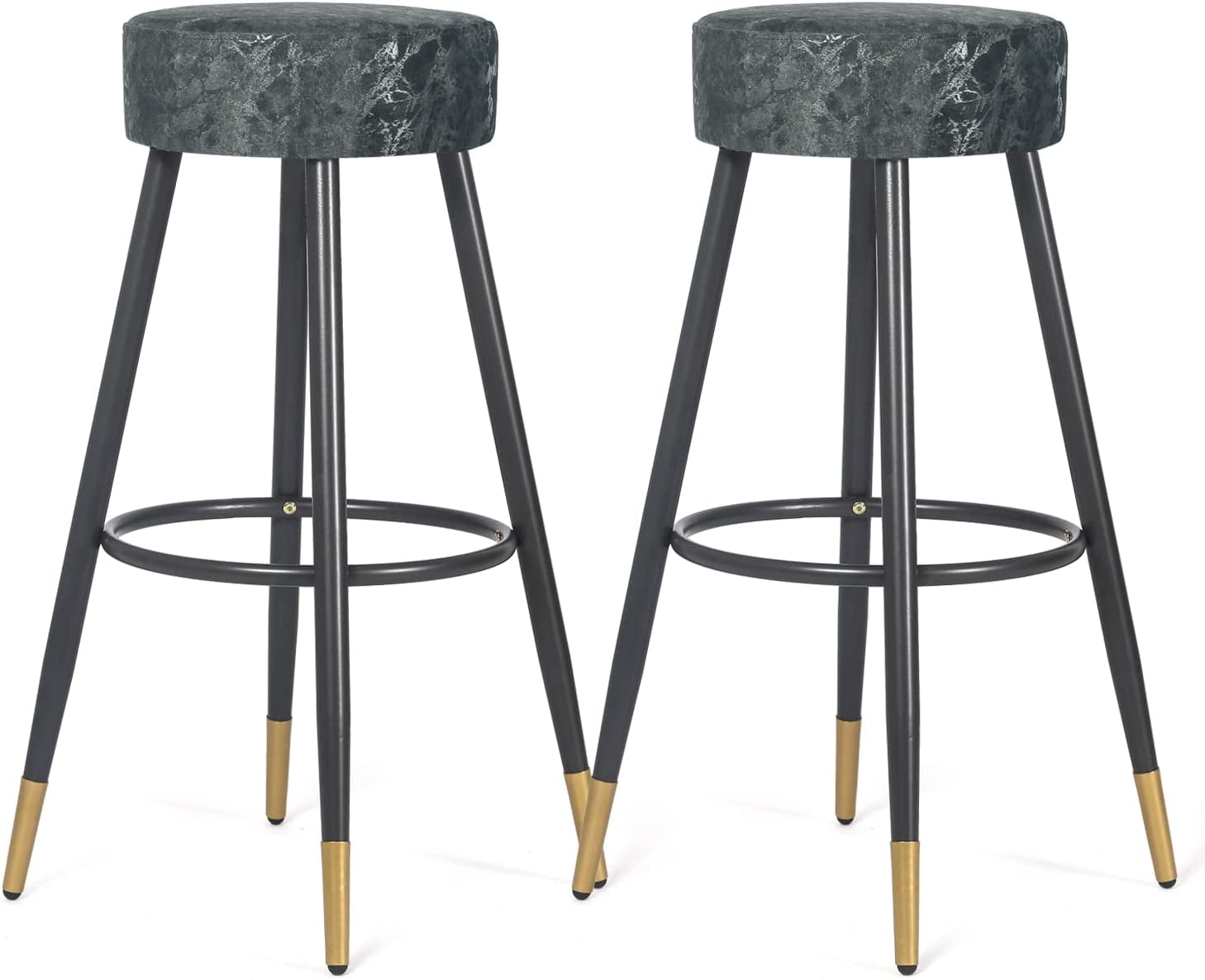 Homebeez 30 Inch Bar Height Stool with Cushion,Metal Restaurant ...