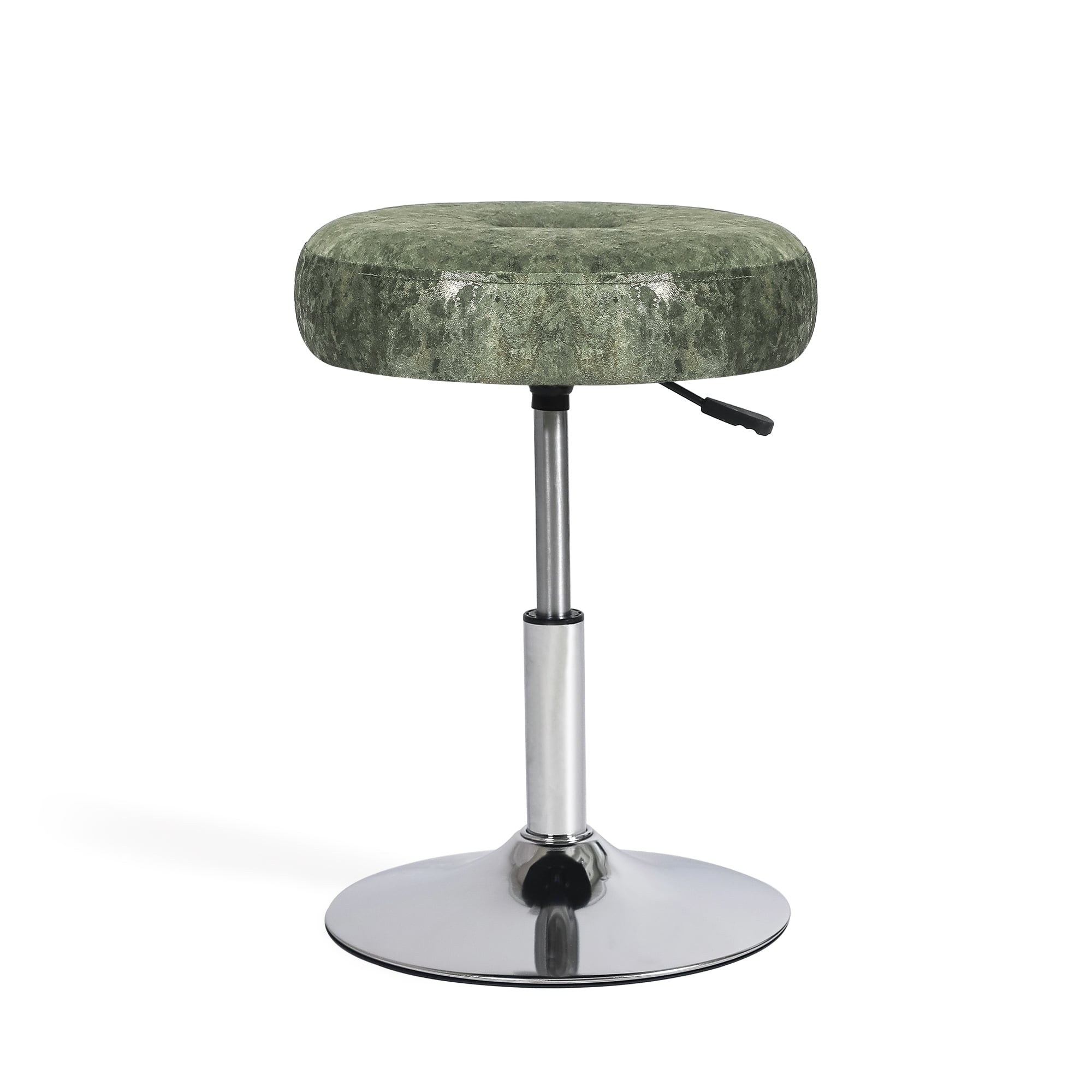 Homebeez Modern Round Ottoman,360°Swivel Height Adjustable Stool Chair ...