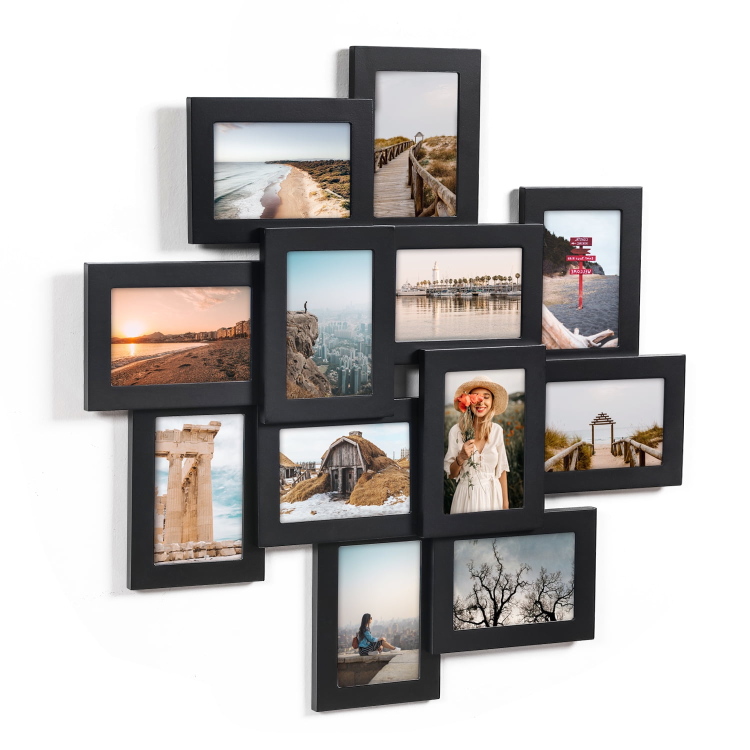 Homebeez Photo Frame Wall Hanging Wood Collage Picture Frame Gallery ...