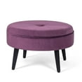 Free Shipping! Homebeez Round Fabric Ottoman Footrest Stool,Step Stool ...