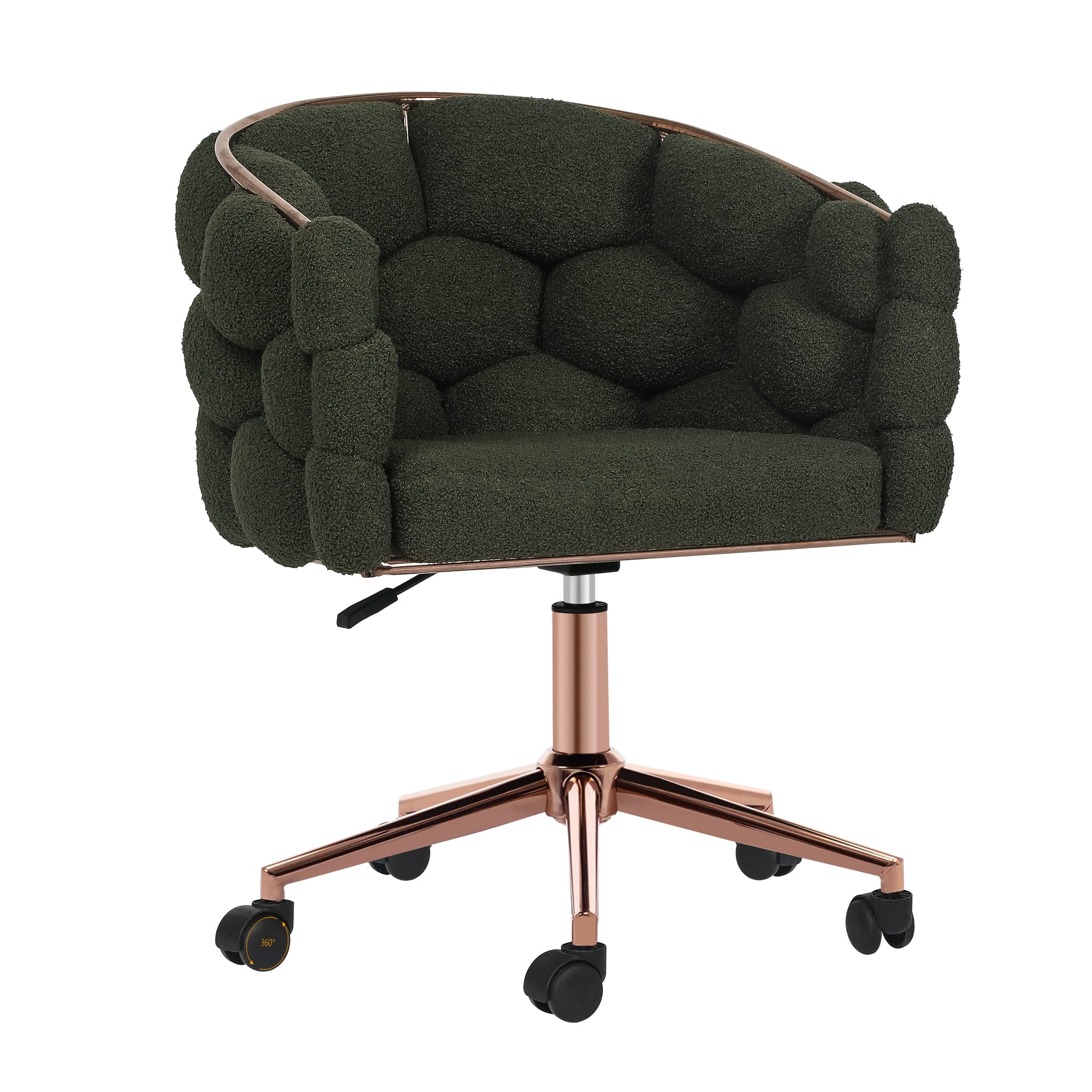 Free Shipping! Homebeez Upholstered Home Office 360 Degree Swivel ...