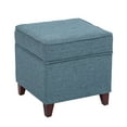 Homebeez Upholstered Tufted Storage Ottoman Footstool,Storage Cube Seat ...