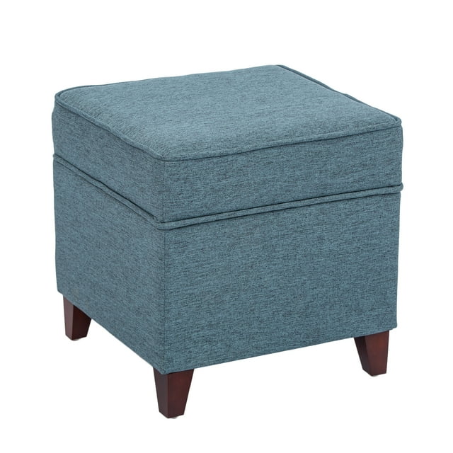 Homebeez Upholstered Tufted Storage Ottoman Footstool,Storage Cube Seat ...