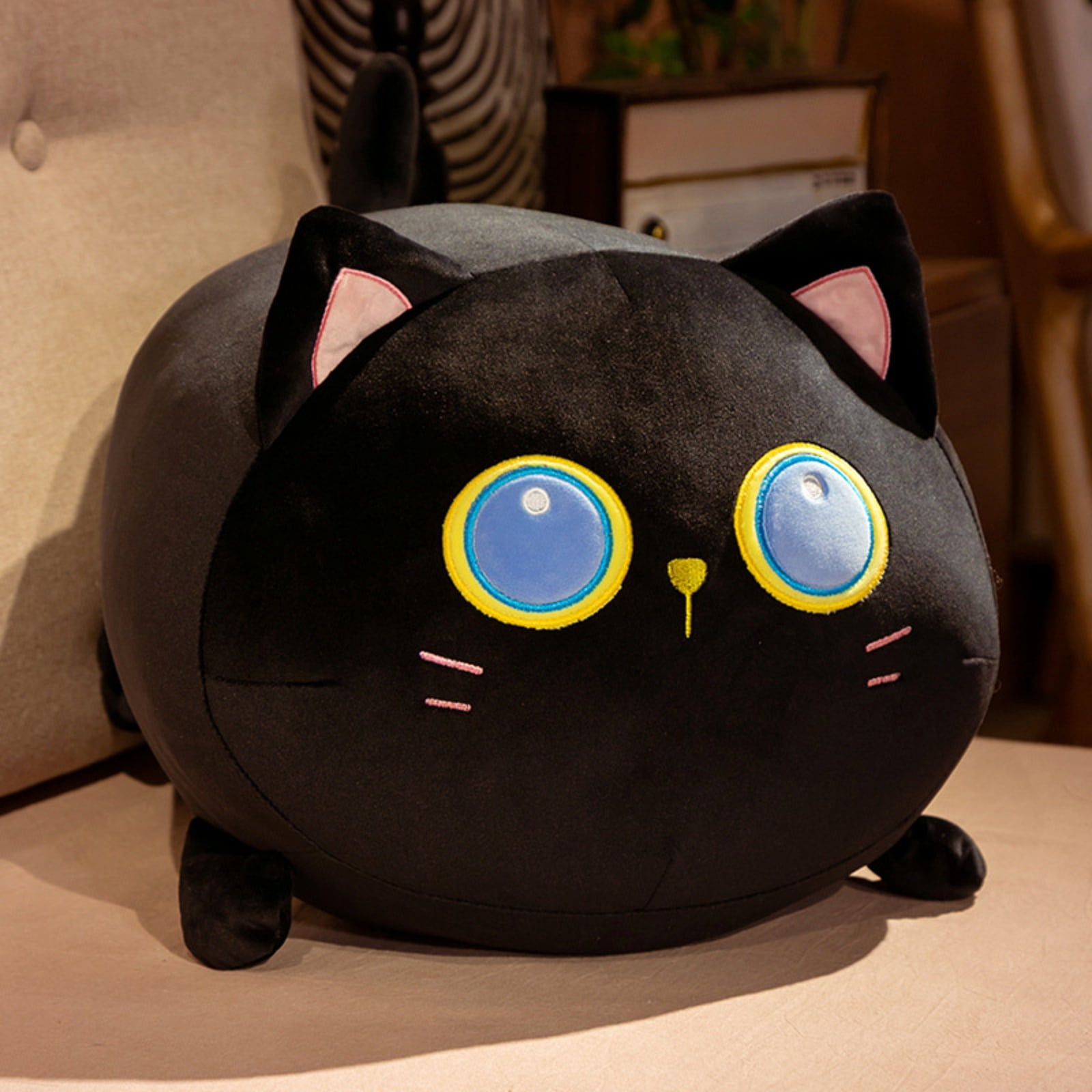 Homebody Pillow Doll Japanese Stuffed Plush Toy Cat, Fat Round Body ...
