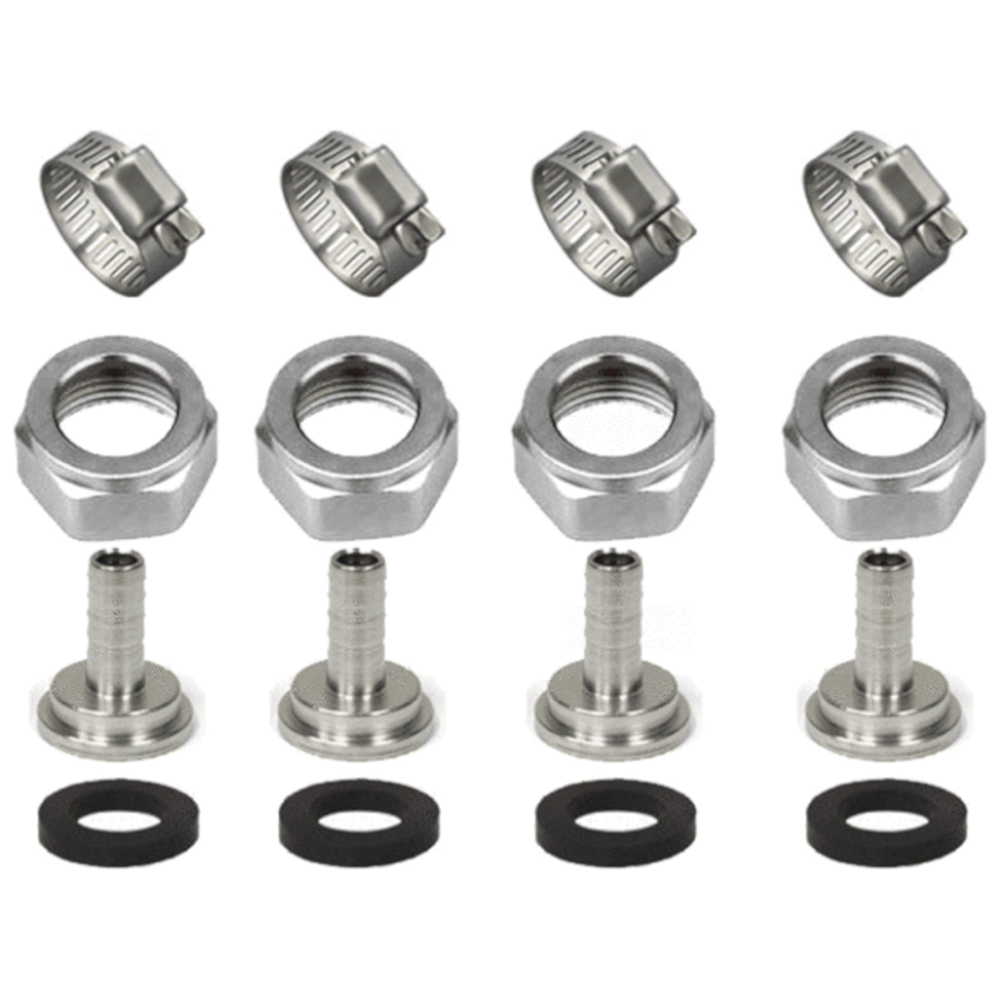 Homebrewsstuff Beer Line Connector Set 4 Pack Homebrew Kegs Tap Draft ...