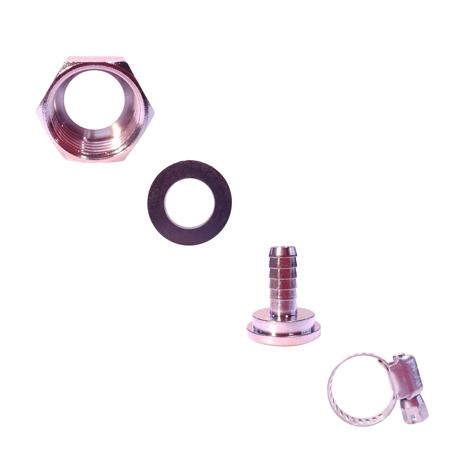 Homebrewstuff Beer Line Connectors Hex Nut Washer Nipple Homebrew Draft ...