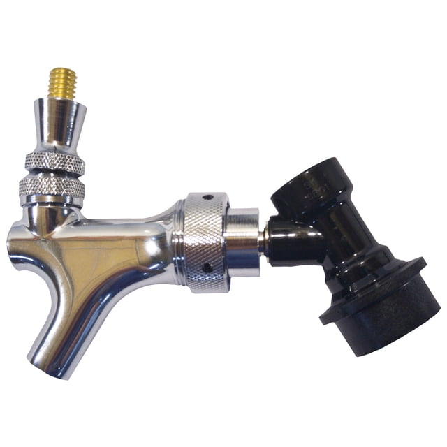 Homebrewstuff Chrome Sampling Faucet Tap with Ball Lock for Corny Keg ...
