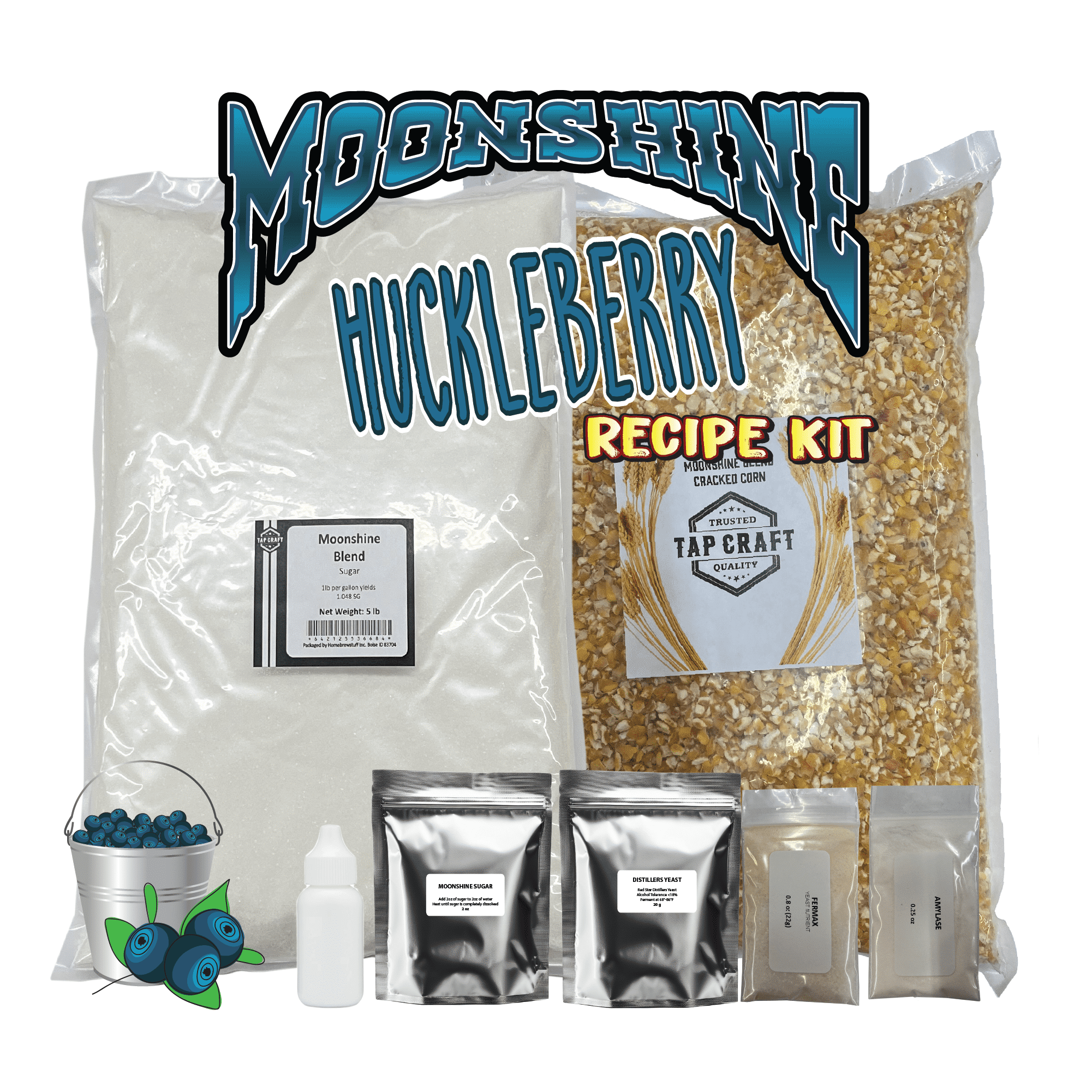 Homebrewstuff Complete Huckleberry Moonshine Mash Recipe Kit Homebrew ...