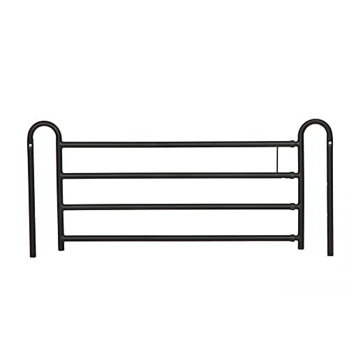 Homecare Bed Full Rails, Cross Bar Side Bed Rails with Black Finish ...