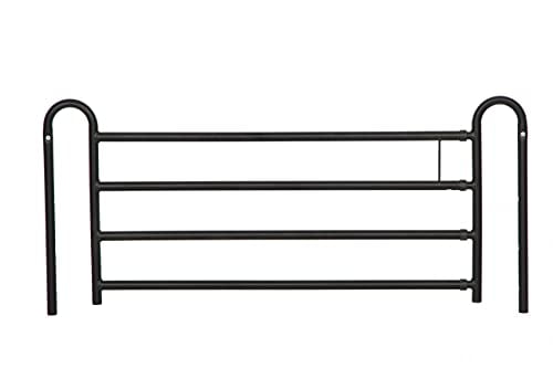 Homecare Bed Full Rails, Cross Bar Side Bed Rails with Black Finish ...