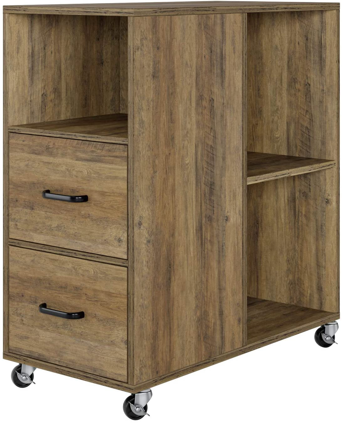 Homecho End Tables for Living Room, Narrow Wooden Side Table with 2 ...