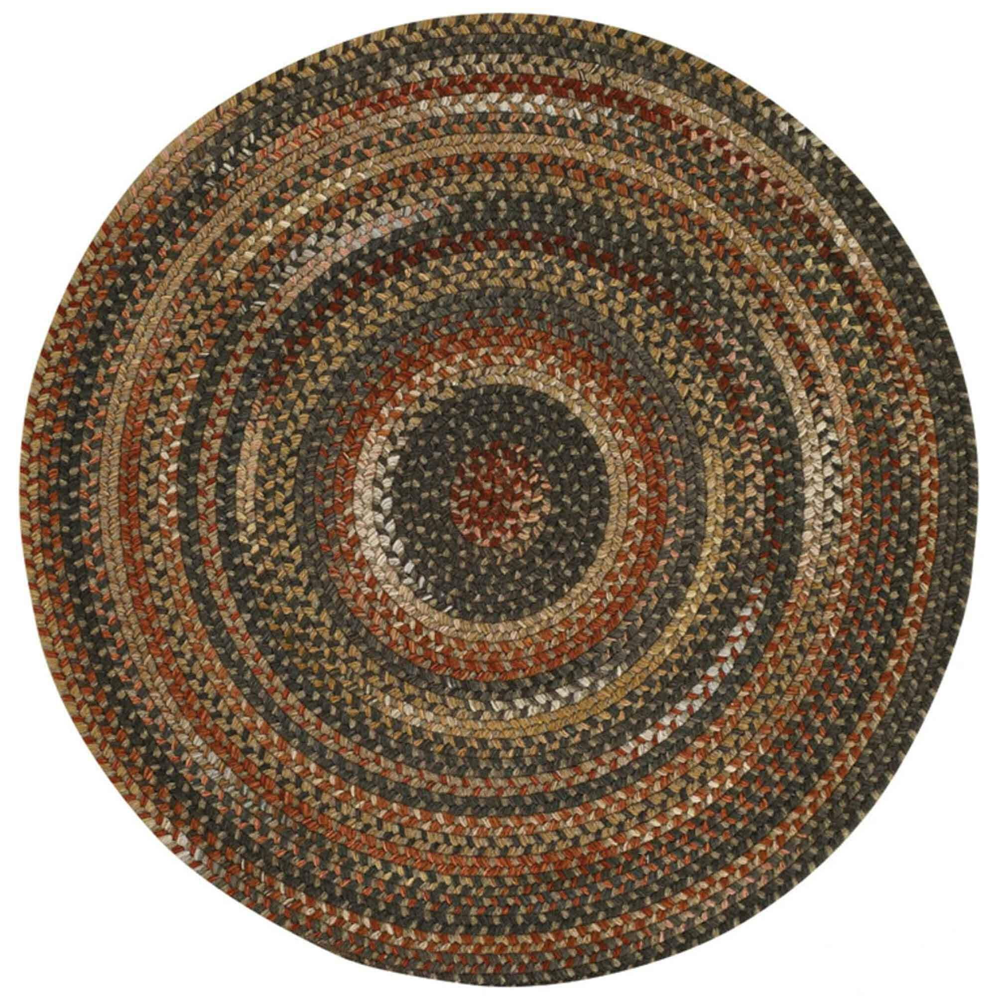 Capel Manchester Brown Hues 0048_700 Braided Rugs - 36" Round - Walmart.com