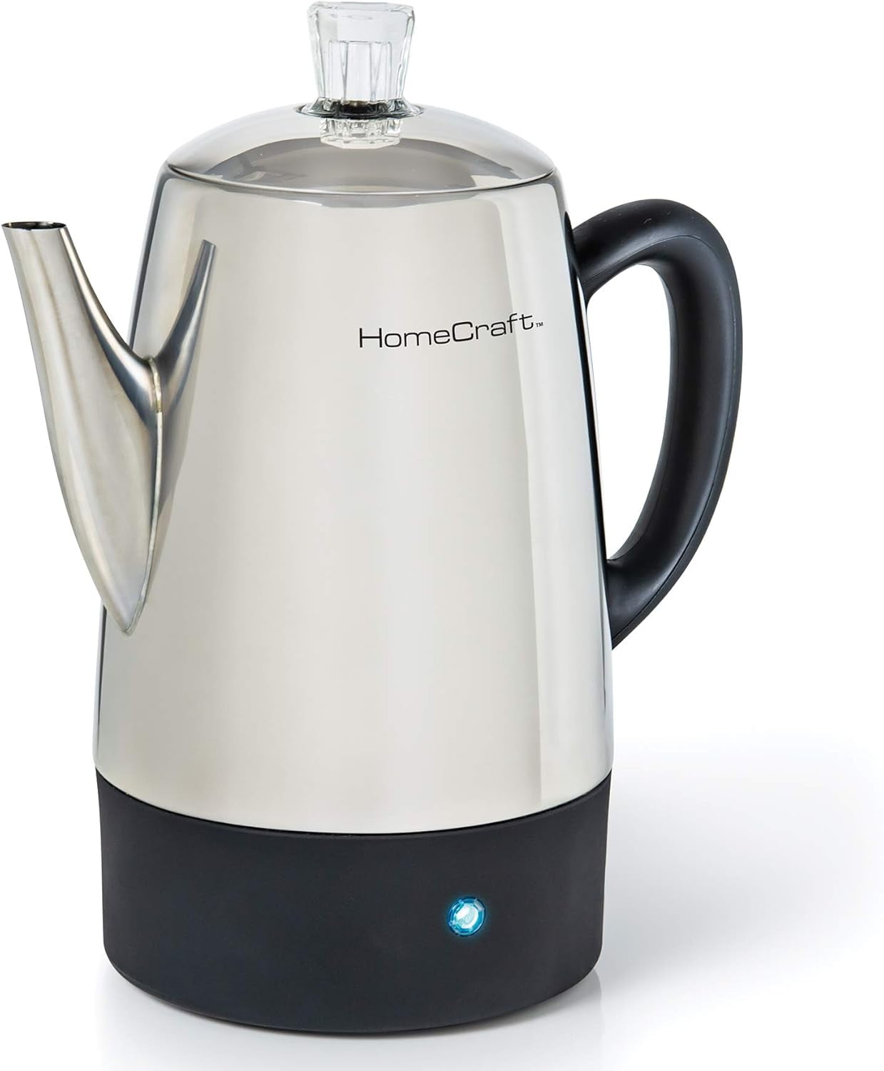 Homecraft HCPC10SS 10-Cup Stainless Steel Coffee Maker Percolator, Easy ...