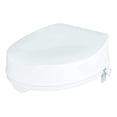Homecraft Savanah Raised Toilet Seat with Lid, 4" High, 1 Pack ...