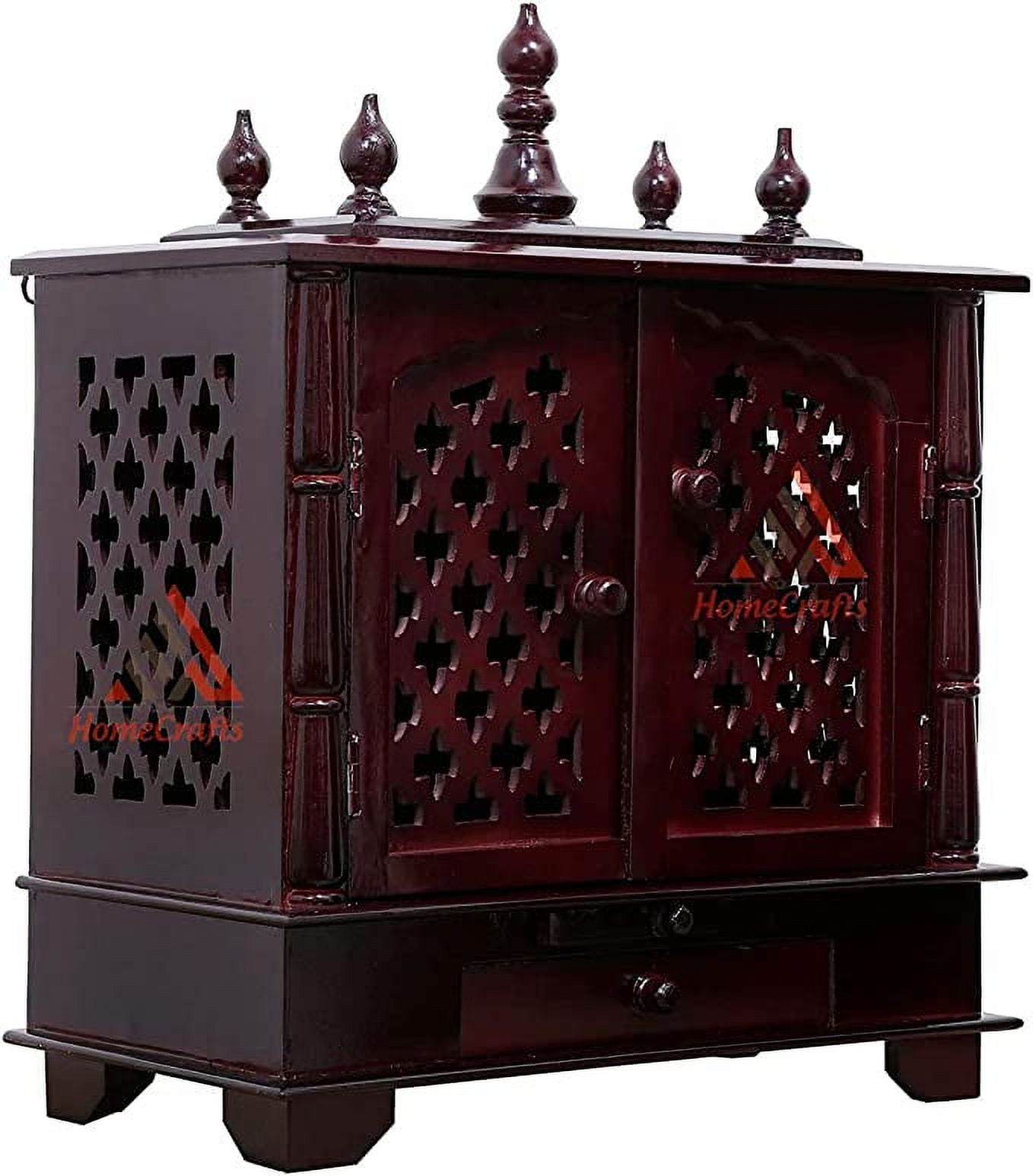Homecrafts Handpainted Wooden Home Temple/ Mandir/ God Stand/ Pooja ...