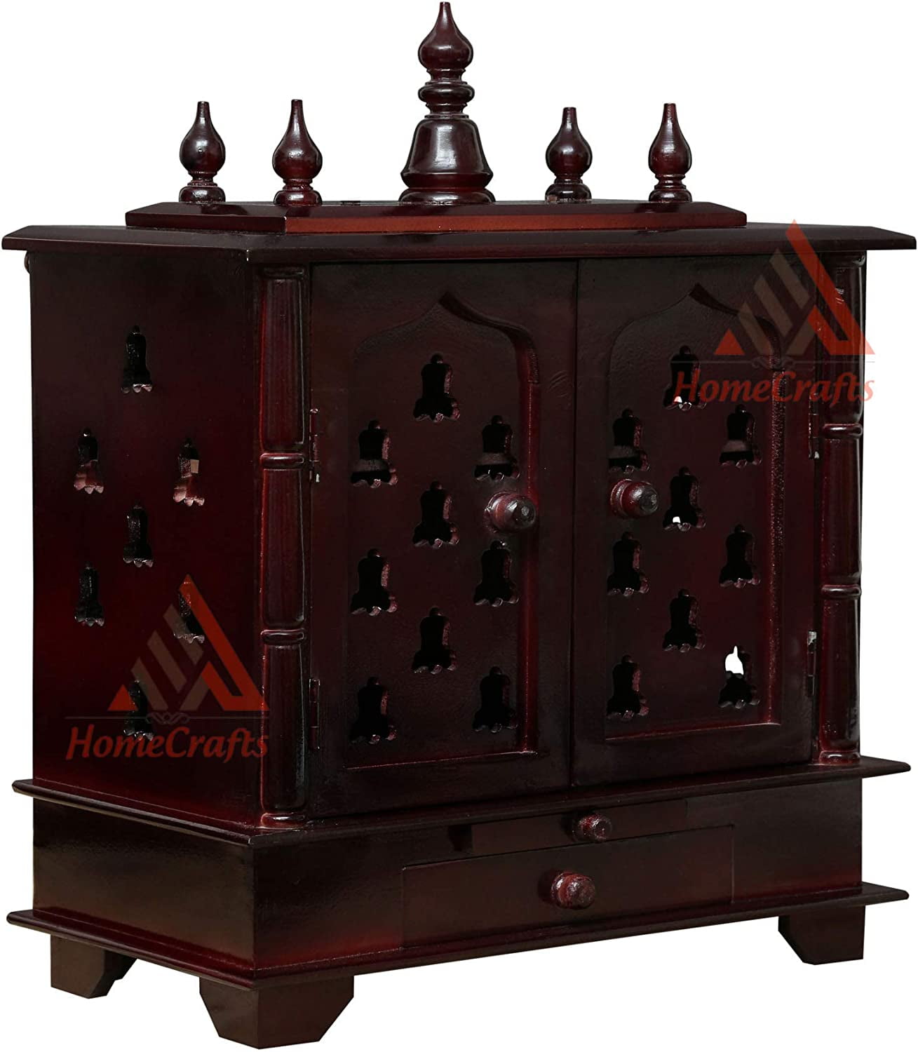 Homecrafts Handpainted Wooden Home Temple/ Mandir/God stand for home ...