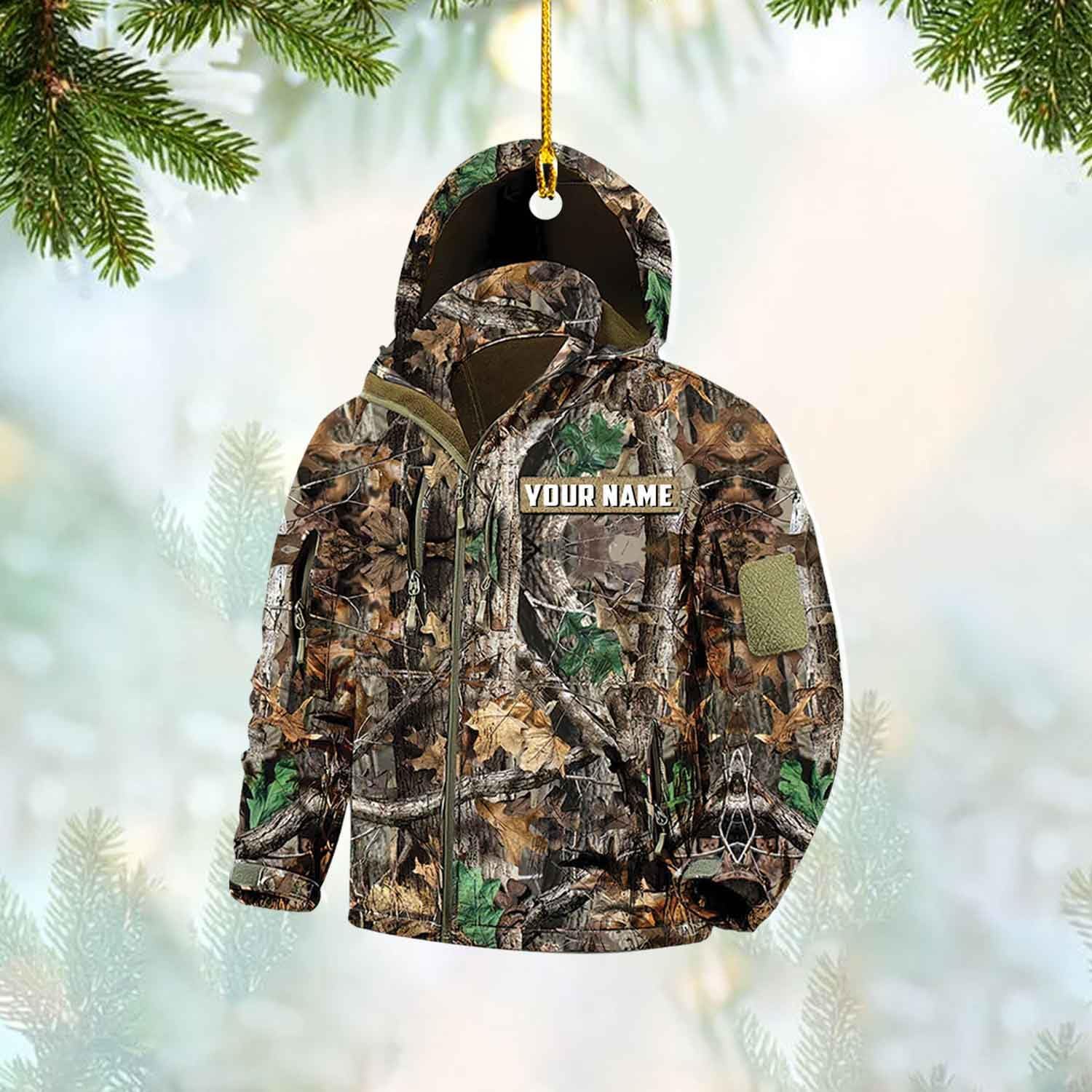 Homedesign Personalized Hunting Ornament, Hunter Vest Ornament, Hunting ...