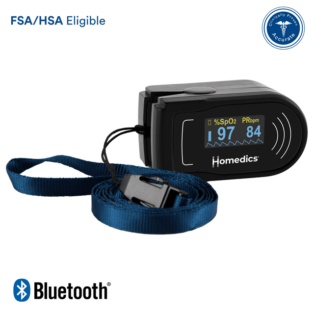 Homedics® 700 Series Pulse Oximeter, Measures Blood Oxygen Level ...