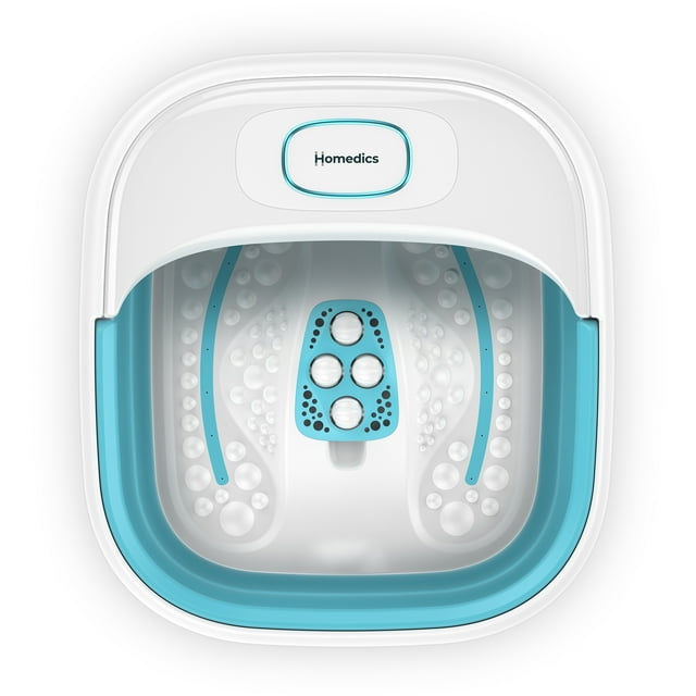 Homedics Collapsible Footbath with Invigorating Bubbles, Soothes Tired feet (Assembled Product ...