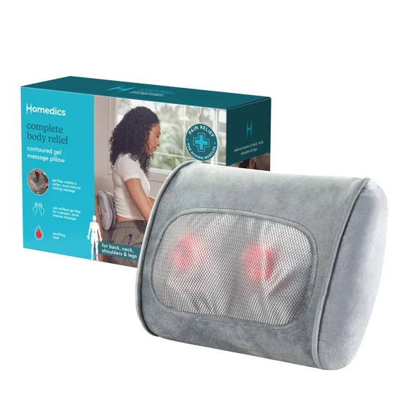 Homedics Contoured Gel Massage Pillow - Walmart.com