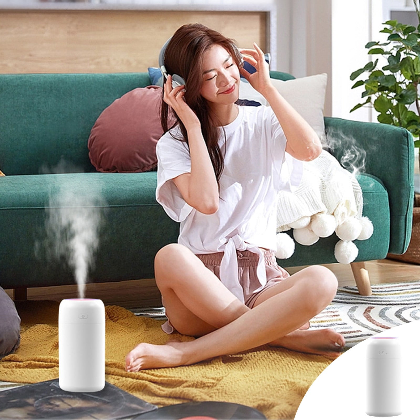 Dgankt Home essentials Portable Humidifier For Bedroom, Car Cool Mist ...