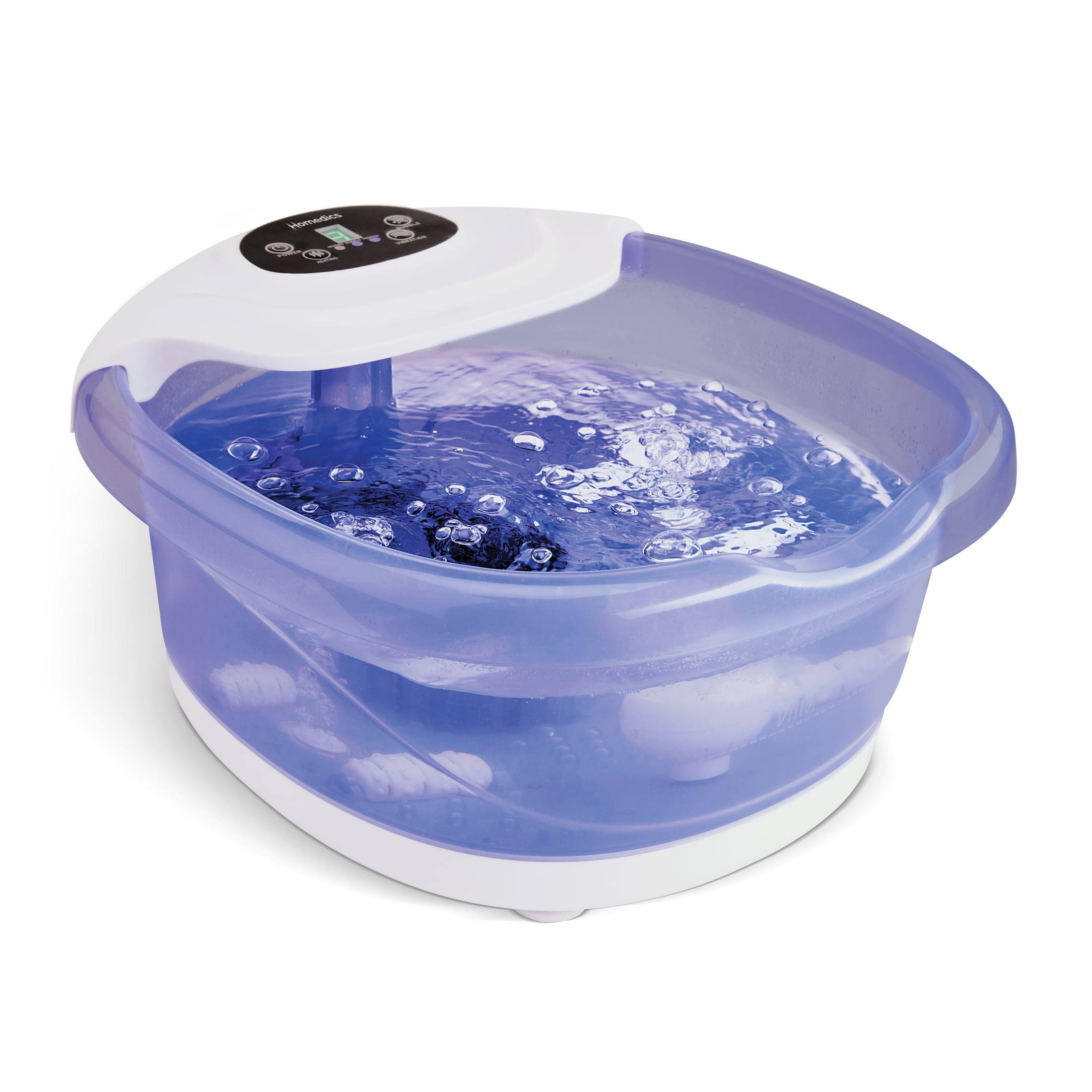 Homedics Salt-N-Soak Footbath with Heat Boost Bundle, Heats Water in ...