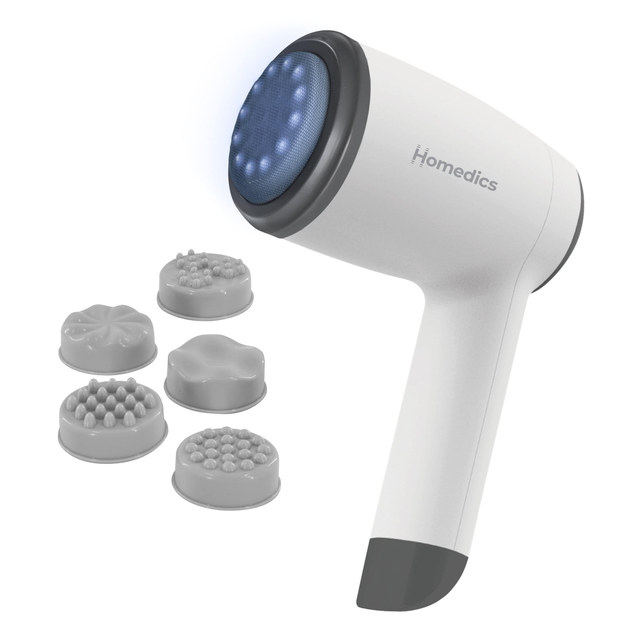 Homedics Shiatsu Handheld Massager, Cordless & Rechargeable, White - Walmart.com