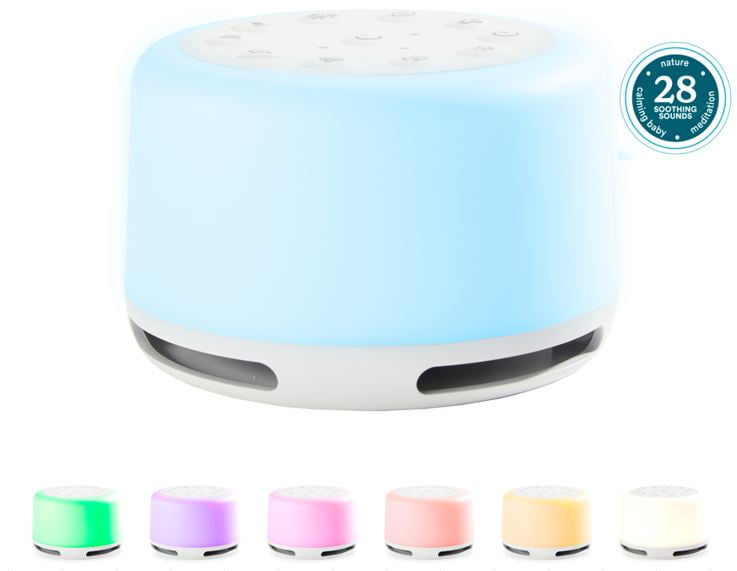 Homedics Sound Sleep Aura - Portable White Noise Sound Machine, Multi ...