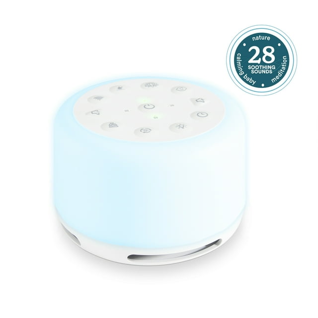 Homedics Sound Sleep Aura White Noise Sound Machine, Rechargeable, Multi-color - Walmart.com